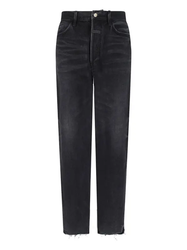 Fear Of God Relaxed Fit 100% Cotton Denim Jeans - Black