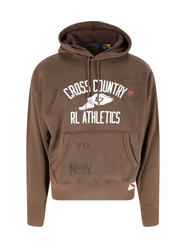 Polo Ralph Lauren Graphic Pullover Hoodie - Brown