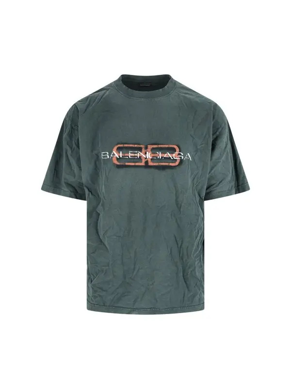 Balenciaga 100% Cotton T-shirt - Green