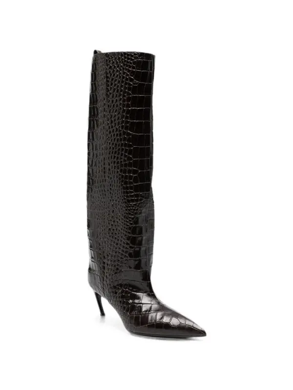 Attico Lea Leather Boots