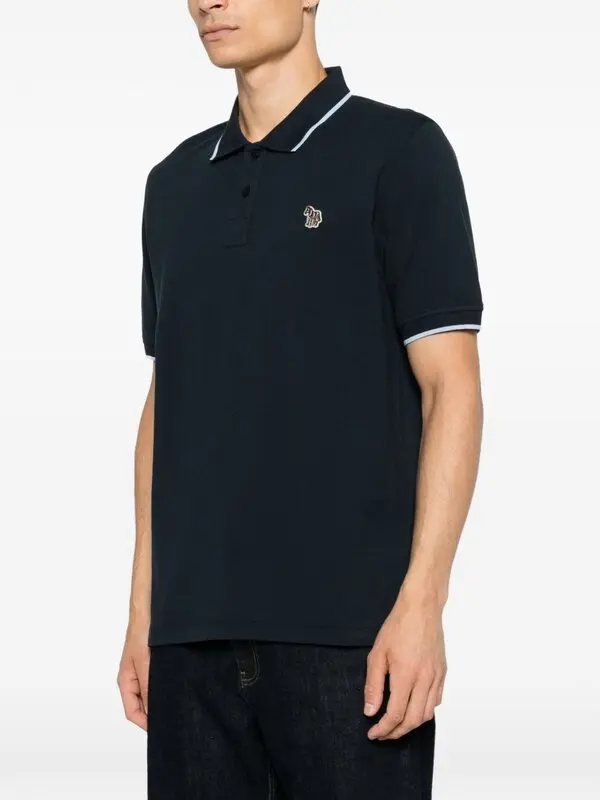 Paul Smith Zebra Logo Cotton Polo Shirt