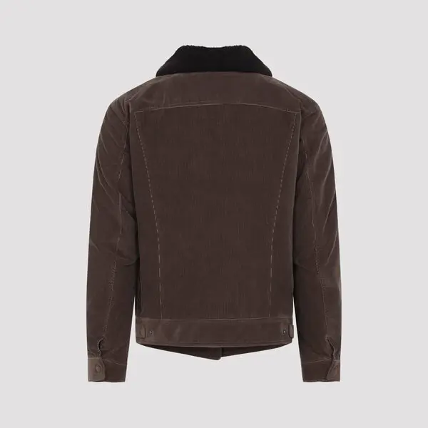 TOM FORD 900 Wale Cord Sherling Collar Trucker