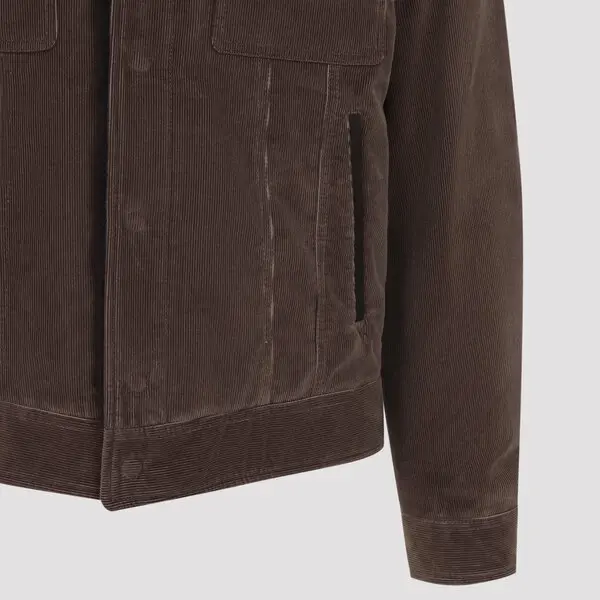 TOM FORD 900 Wale Cord Sherling Collar Trucker