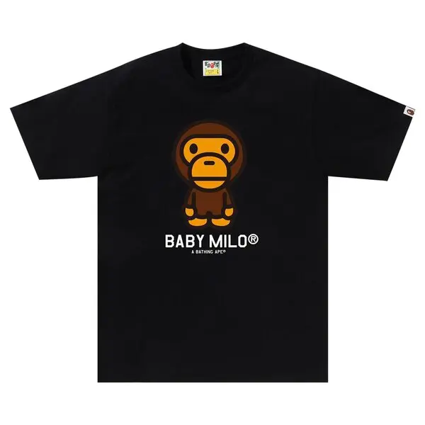A BATHING APE Baby Milo Graphic T-shirt - Black