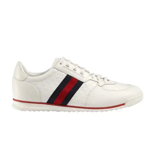 Gucci Leather Web Sneaker