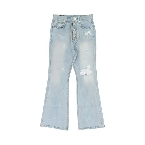 PROTOCOL INDEX Double Closure Flared Denim