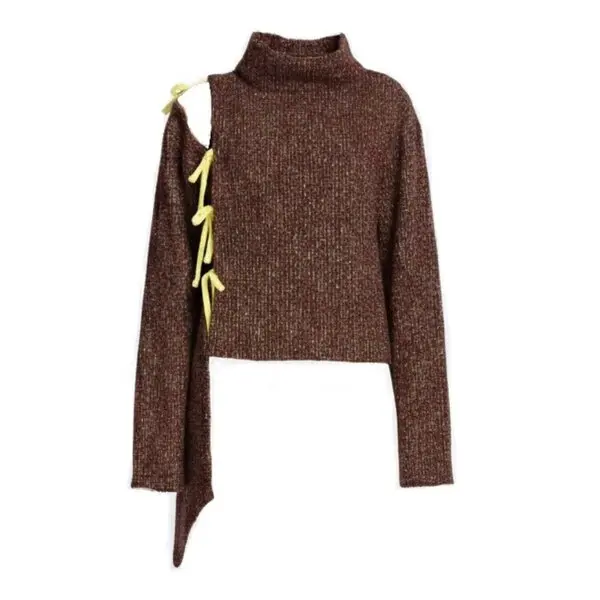 MIRIMALIST Ruby Cozy Knit Top With Detachable Sleeve