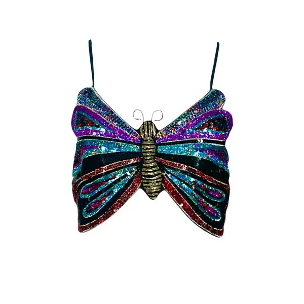 LAURA CITRON Monarch Butterfly Top