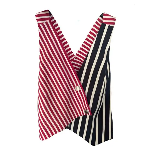 MIRIMALIST Elia Striped Mania Vest