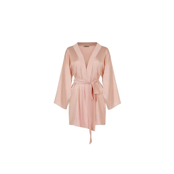 AVENUE 8 Mini Silk Robe Powder