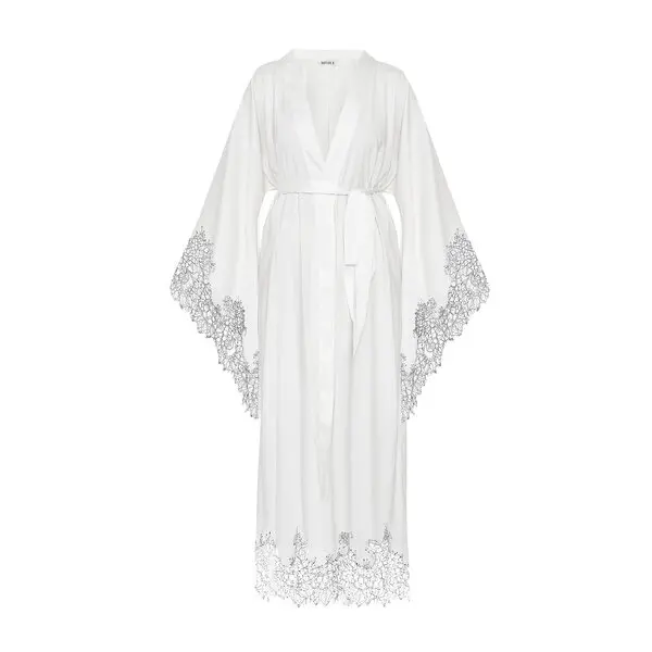 AVENUE 8 Lace Detailed Maxi Robe