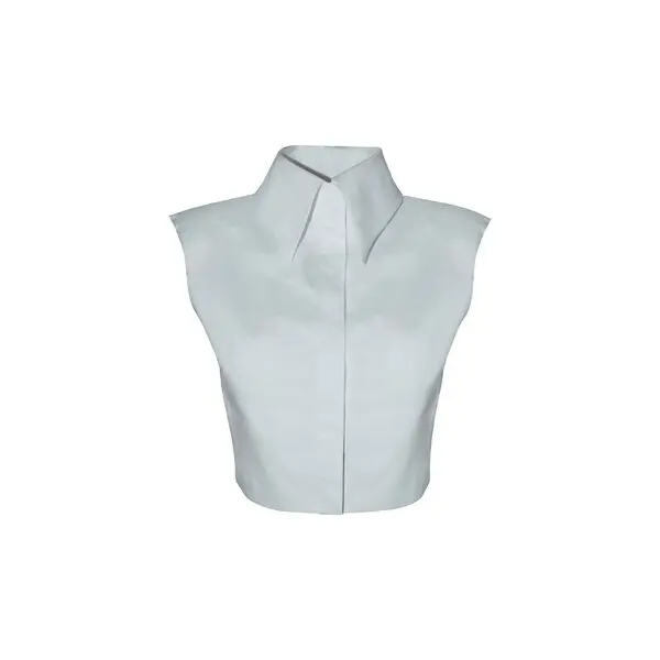 VESTIAIRE D'UN OISEAU LIBRE Open-back Cropped Shirt
