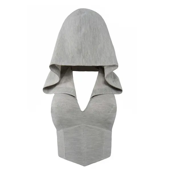 VESTIAIRE D'UN OISEAU LIBRE Jersey Hooded Corset