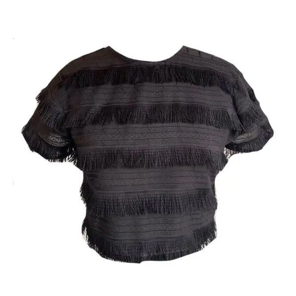 MIRIMALIST Fringe Crop Top