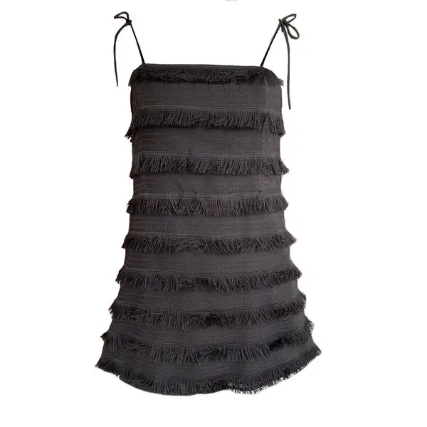 MIRIMALIST Fringe Mini Dress