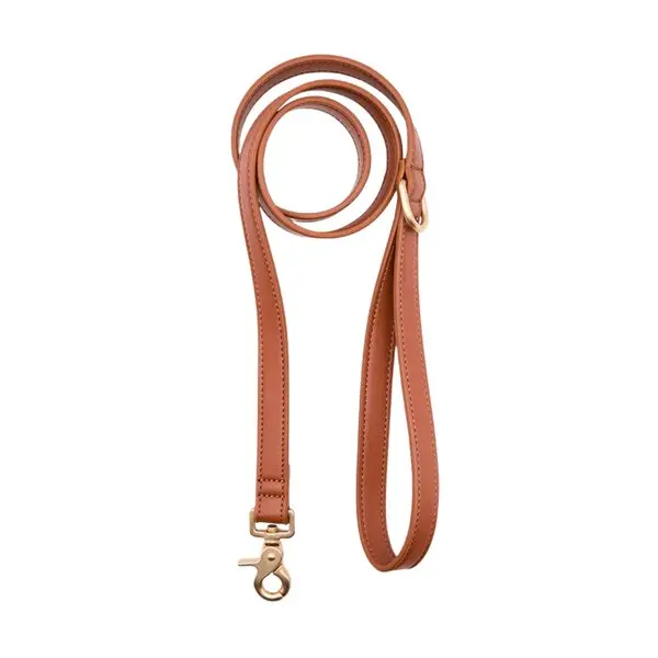 CAFIDE Vegan Leather Dog Leash With Zamak Safety Clasp