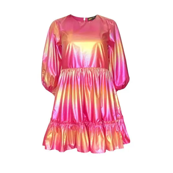 LAURA CITRON Pink / Orange Margot Dress - Pink/orange