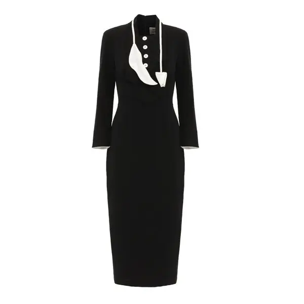 JULIA ALLERT Stylish Formal Fitted Midi Dress