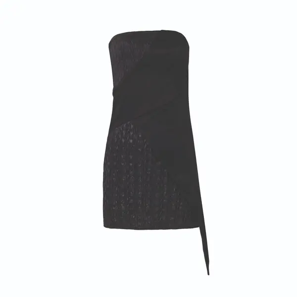 MIRIMALIST Puff Strapless Mini Dress