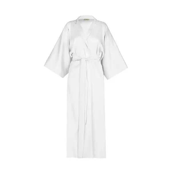 AVENUE 8 Maxi Silk Collar Robe