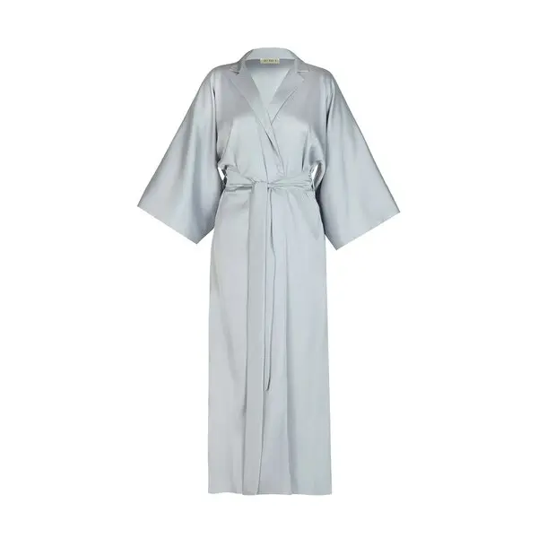 AVENUE 8 Maxi Silk Collar Robe Baby