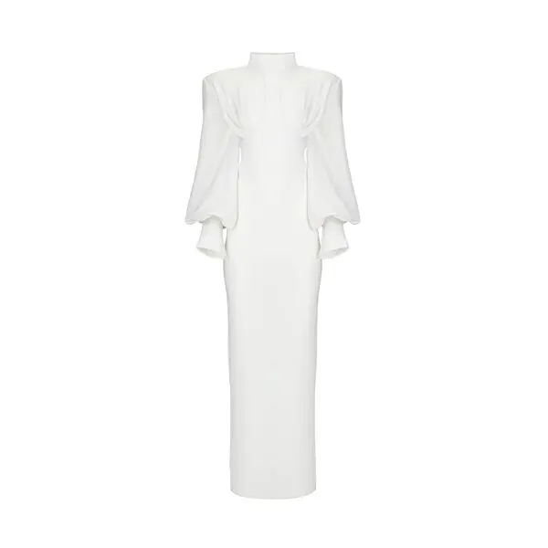 VESTIAIRE D'UN OISEAU LIBRE Pearl Dress - White