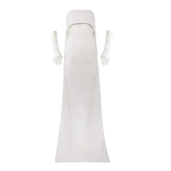 VESTIAIRE D'UN OISEAU LIBRE Off Shouder Cape Dress