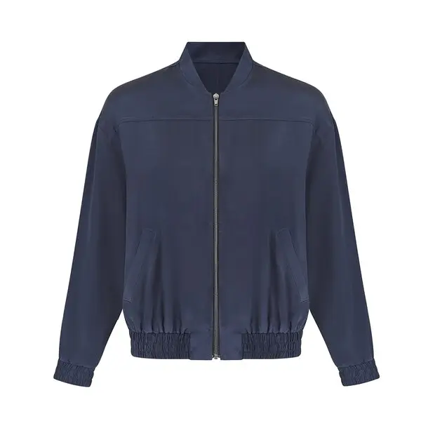 THE SUMMER EDIT Poppy Silk Bomber Jacket