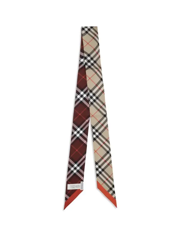 Burberry Check Silk Scarf - Multicolor
