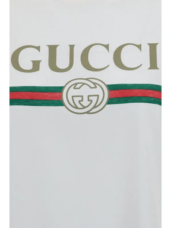 Gucci Regular Fit Cotton-silk T-shirt - Multicolor