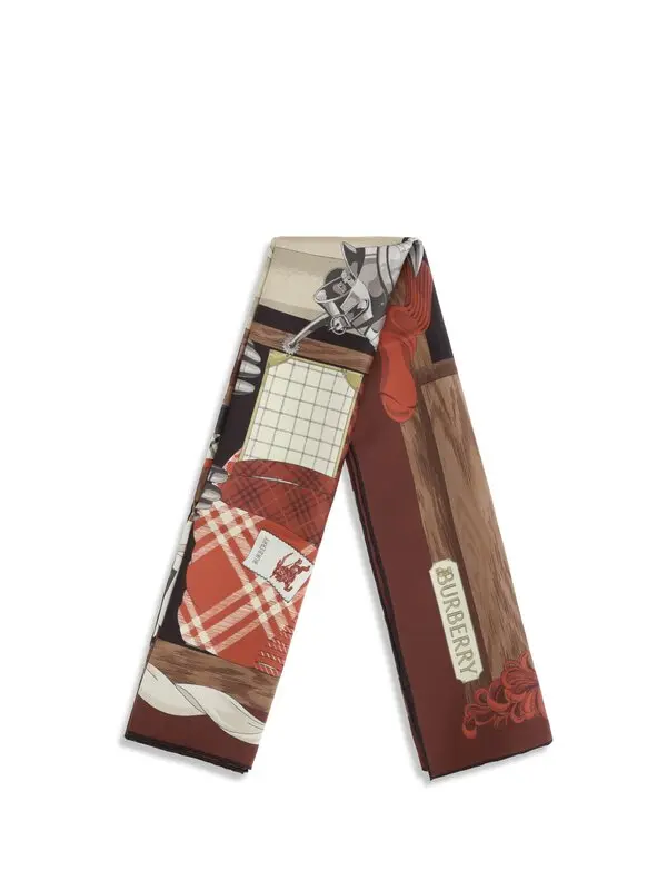 Burberry Silk Wardrobe Print Scarf
