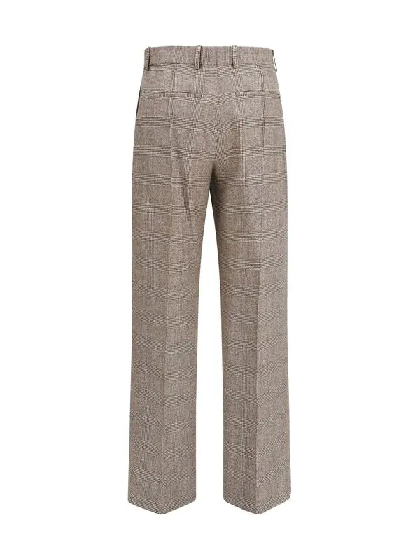 Burberry Tailored Linen And Wool-blend Pants