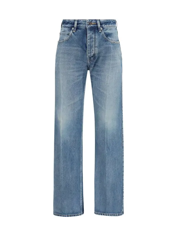 Balenciaga Straight-leg Denim Jeans - Blue