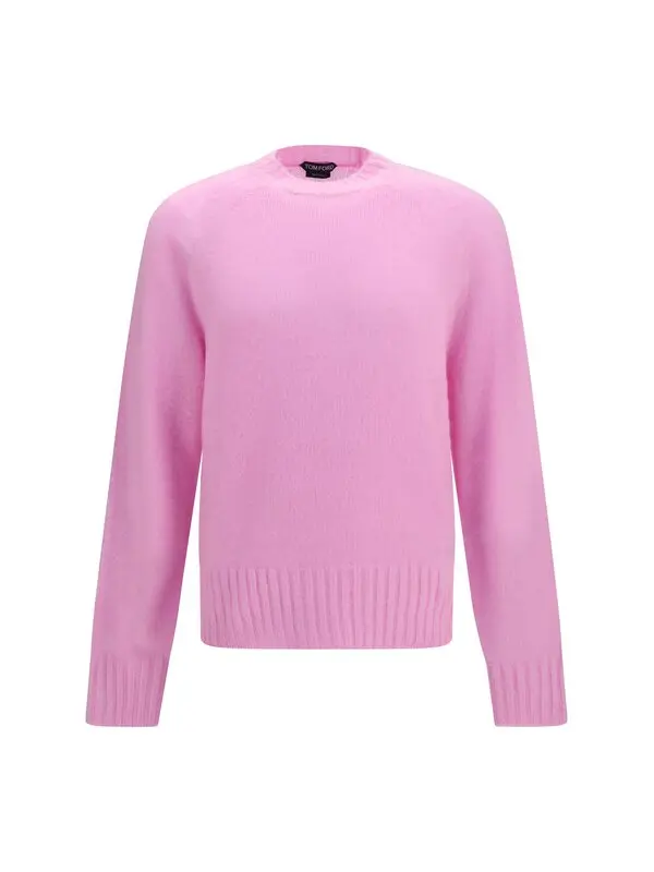 TOM FORD Crew Neck Cashmere Sweater - Pink