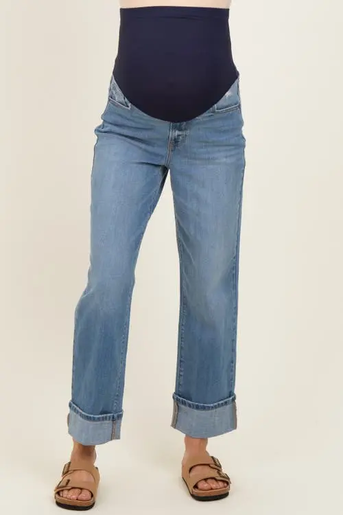PINKBLUSH Maternity Dad Jean With Cuff