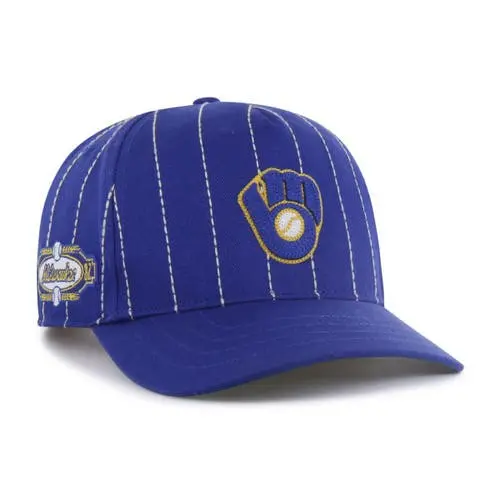 '47 47 Rawlings Milwaukee Brewers Pinstripe Hitch Baseball Cap - Royal