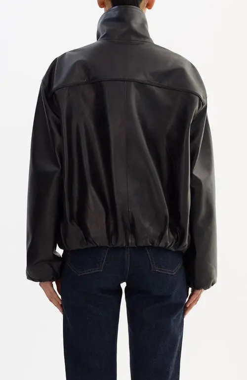 LAMARQUE Ramona | Funnel Neck Leather Jacket