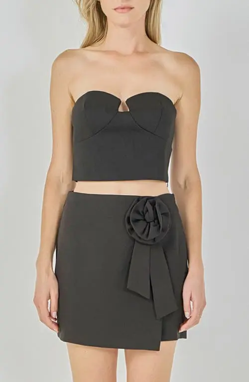 Endless Rose Strapless Crop Top