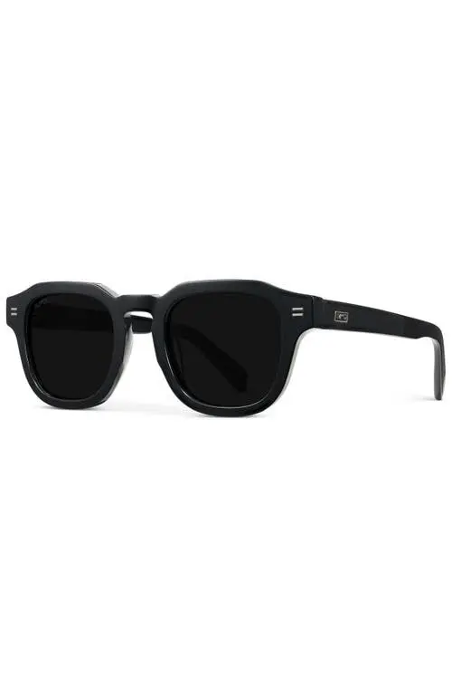 WMP EYEWEAR Nelson48mm Classic Square Polarized Sunglasses - Black