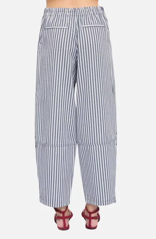 J.O.A. Striped Wide Leg Pants