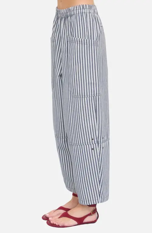 J.O.A. Striped Wide Leg Pants