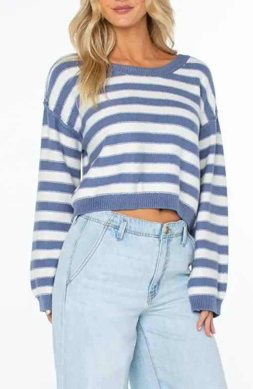 Roxy Striped Cropped Sweater - Wild Wind