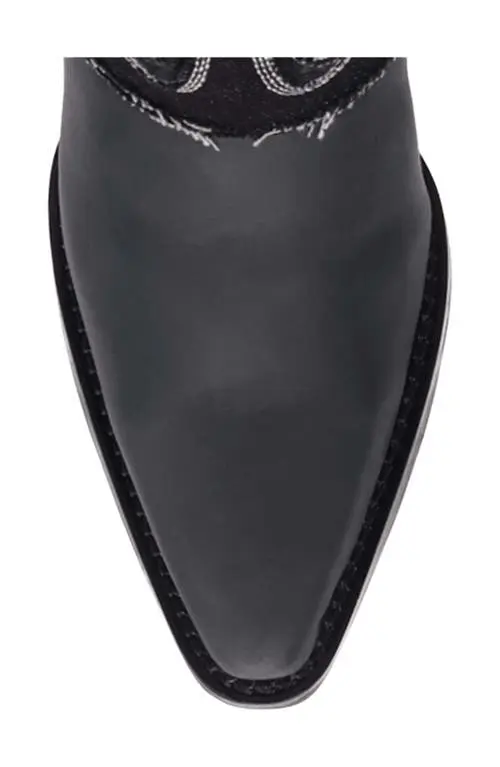 DINGO Knee High Western Boot - Black/black