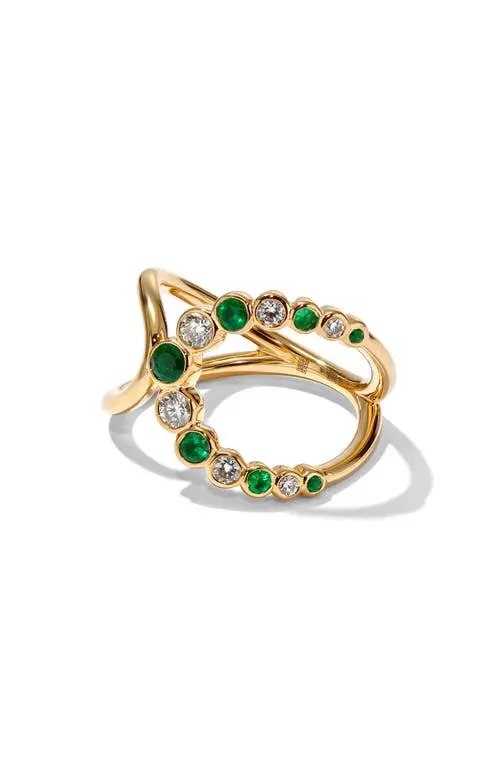 MARK HENRY Bubbly Elegance Diamond & Ring - Emerald