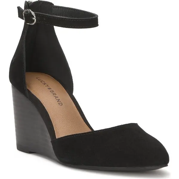 Lucky Brand Nitika Ankle Strap Pump - Black