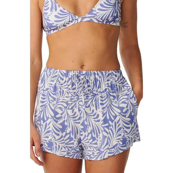 Rip Curl Party Wave Tropical Print Beach Shorts