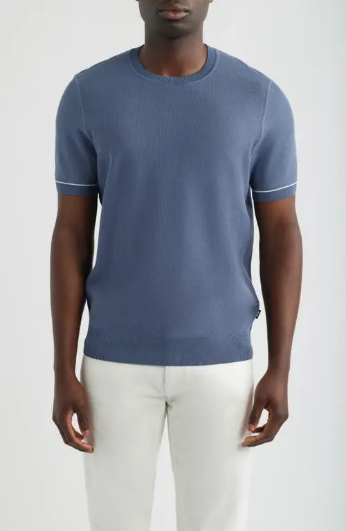 BOSS H-nalon Textured Cotton & Lyocell Top