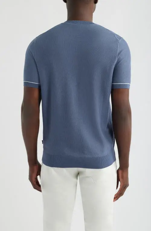 BOSS H-nalon Textured Cotton & Lyocell Top