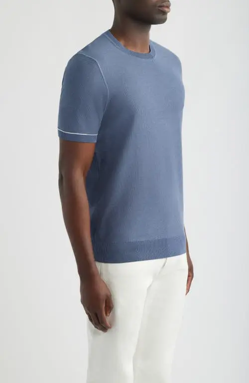BOSS H-nalon Textured Cotton & Lyocell Top