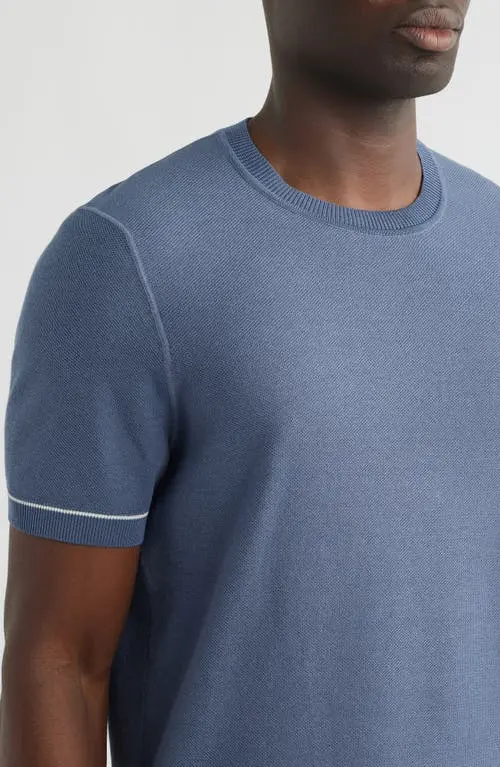 BOSS H-nalon Textured Cotton & Lyocell Top